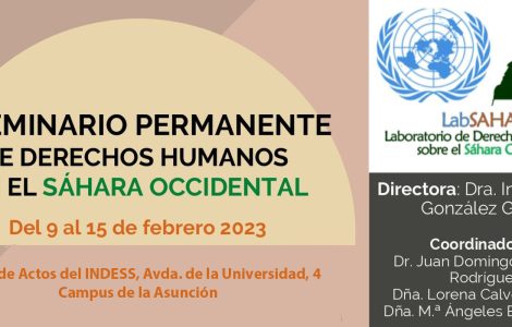 II Seminario Permanente de Derechos Humanos en el Sáhara Occidental – Facultad de Derecho